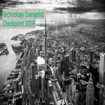Technology evangelist check point 2018 sarmad ibrahim-1 | PPTX