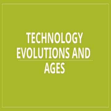 technology evolution technology evolution | PPTX
