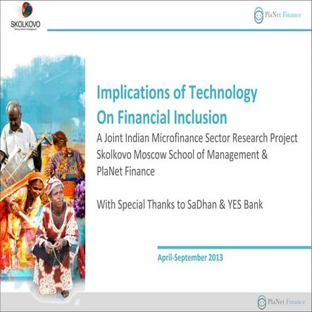 Technology financial inclusion | PPTX