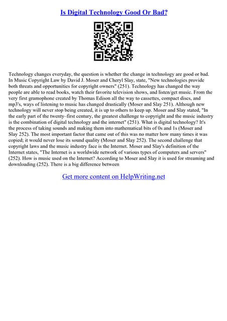 Essay On Impact Of Technology On Society | PPT
