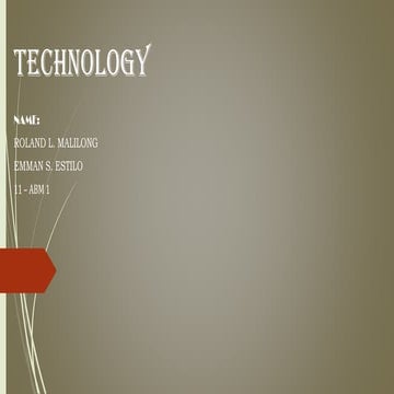 Technology grade 11 abm 1 | PDF