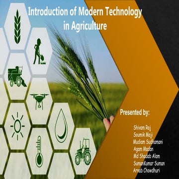 Technology in Agriculture (final).pptx | Agriculture | Industries