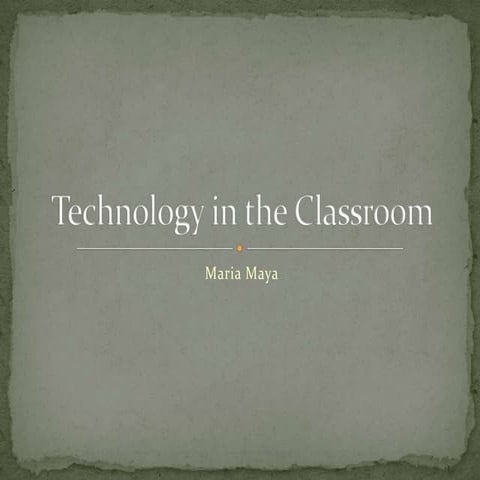 Technology in class | PPT