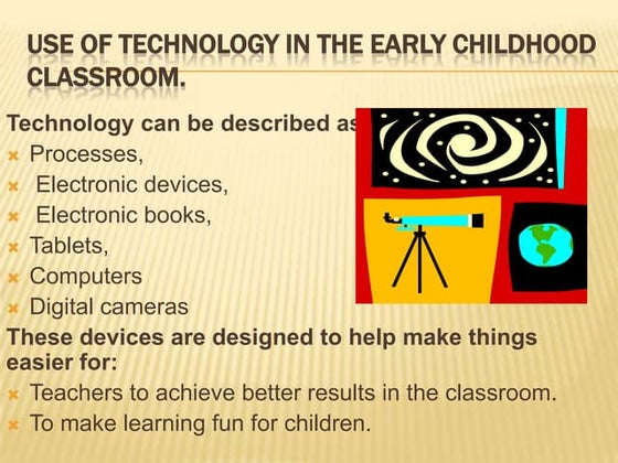 Examples of Technology in Early Childhood Education | PDF