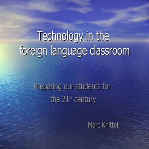 Technology In Foreign Languages | PPT