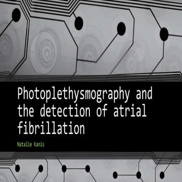 Photoplethysmography | PPTX