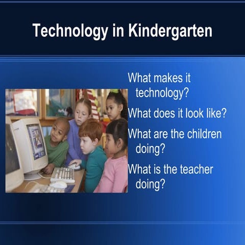 Technology In Kindergarten | ODP