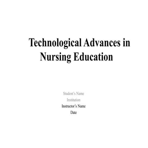 Technologies applicable in the field of Nursing.pptx | Education