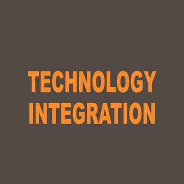 Technology integration | PPTX