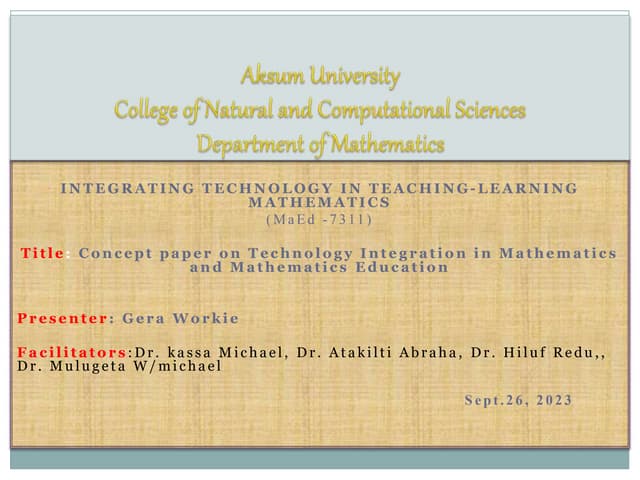 tle1. nature scope and components of TLE | DOCX