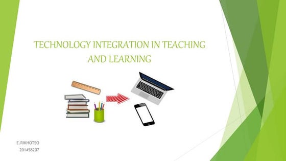 Technology Integration Matrix Introduction | PPT
