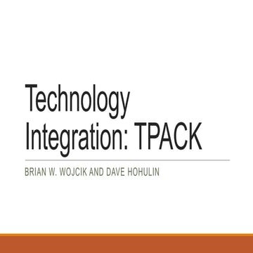 Tpack model | PPTX