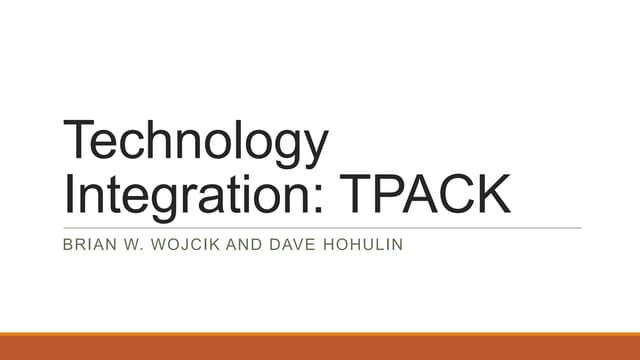 Tpack model | PPTX