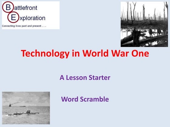 World War I Technology | PPT