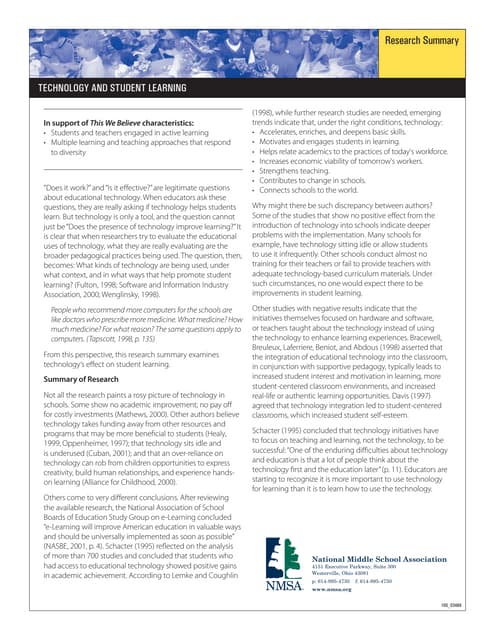 Technology Integration: The RAT – Replacement, Amplification, and ...