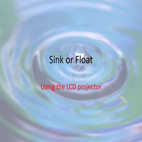 Sink or float | DOCX