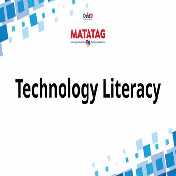 Media and Information - Technology Literacy | PPTX