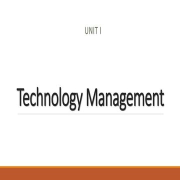 Technology management | PPT