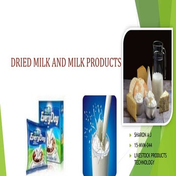 Physical and chemical properties of milk | PPT