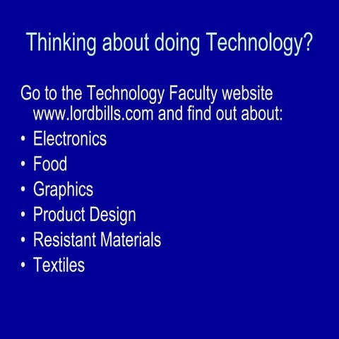 Technology Options Powerpoint | PPT