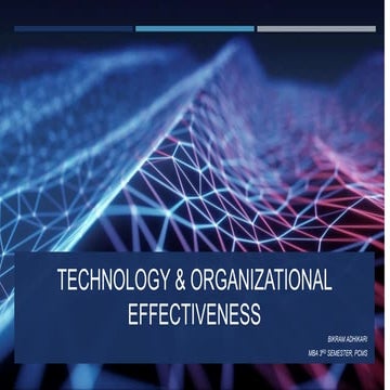 Technology & Organizational effectiveness.pptx