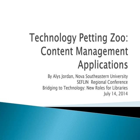 Technology petting zoo | PPSX | Web Conferencing | Computer Software ...