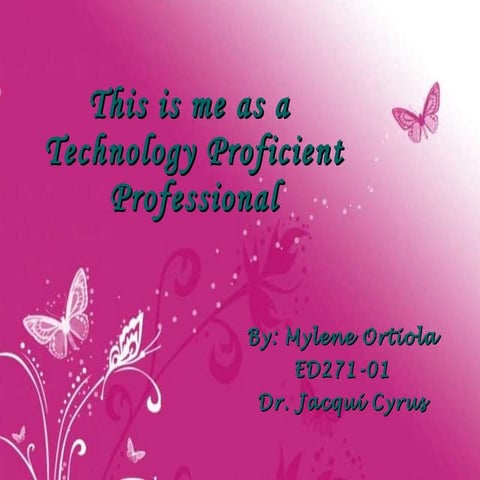 Technology proficient professional | PPT