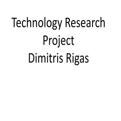 Technology research | PPT