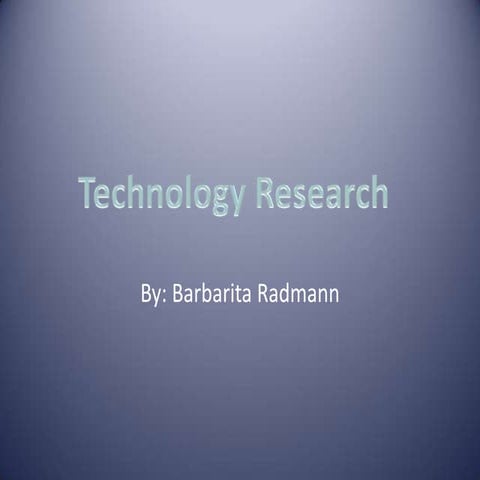 Technology research | PPTX