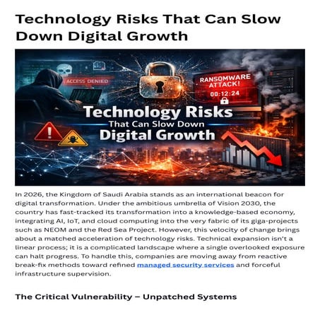 Technology Risks That Can Slow Down Digital Growth | PDF