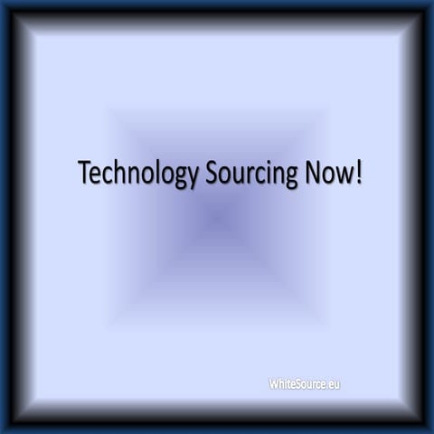 Technology sourcing now | PDF