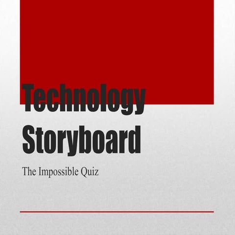 The Impossible Tech Quiz Storyboard | PPT