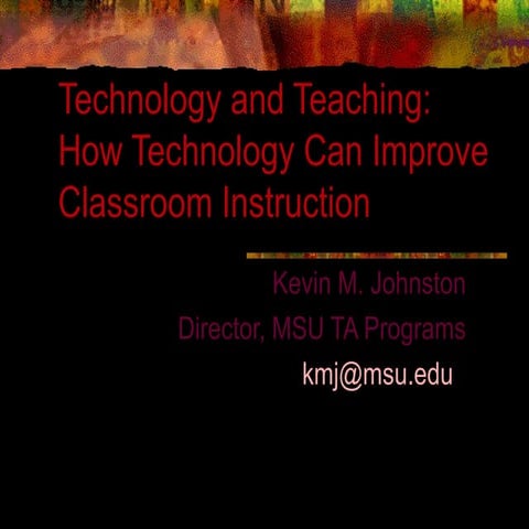 Technology and Teaching: How Technology Can Improve Classroom ...