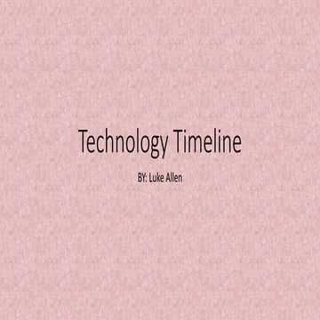 Technology timeline | PPTX