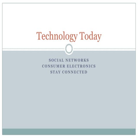 Technology today | PPTX
