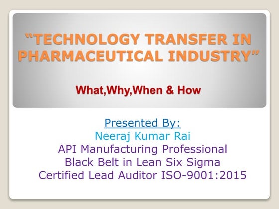 Documentation of technology Transfer .pptx