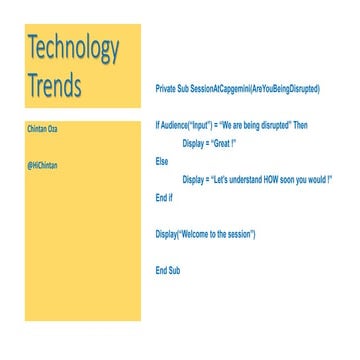 Update on Technology Trends | PPTX