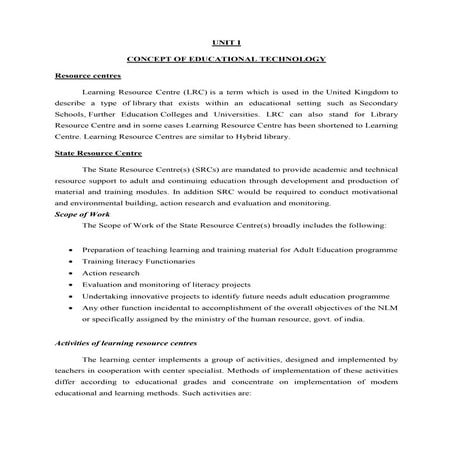 Technology unit i | PDF