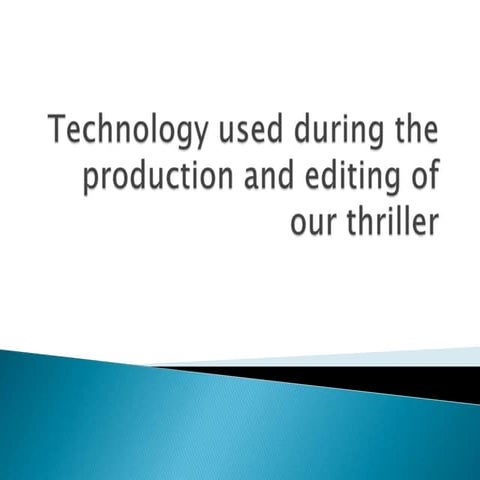 Comparing and Contrasting Editing Techniques in Thriller Films | PPTX