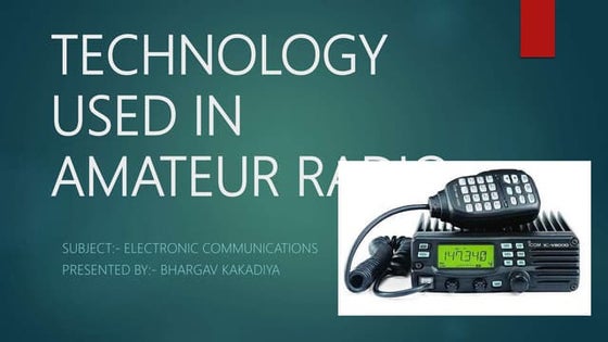 VHF Communication Basics Part 3 | PPTX | Radio Control | Hobbies ...