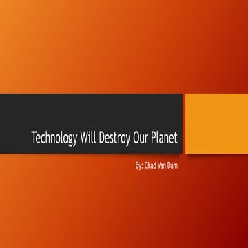 Impact of technology on environment | PPTX