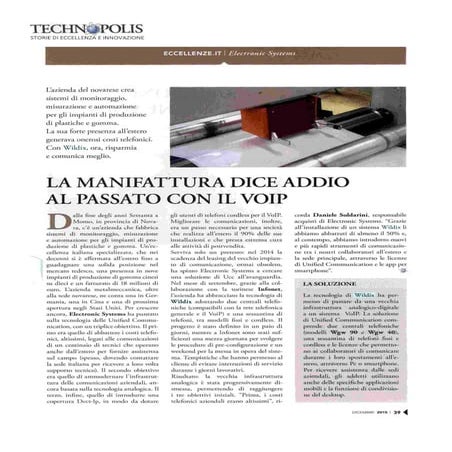 Technopolis 11/2015 | Case Study Electronic System | PDF