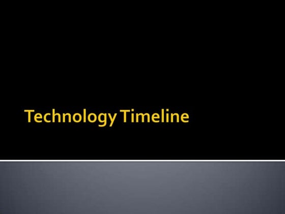 My technology timeline | PPTX