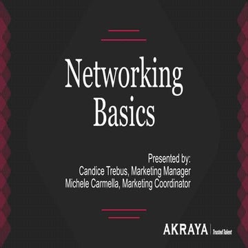 Basic networking | PPTX