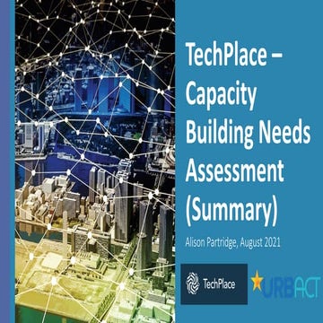 TechPlace Capacity Building Needs Assessment - summary | PPT