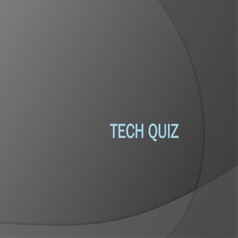 Tech Quiz for quizzes in colleges and fests | PPTX