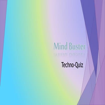 Technical Quiz (Basic concepts of computers) | PPTX