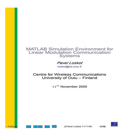 Multiuser Mimo Ofdm Simulation Framework In Matlab Pdf Computer