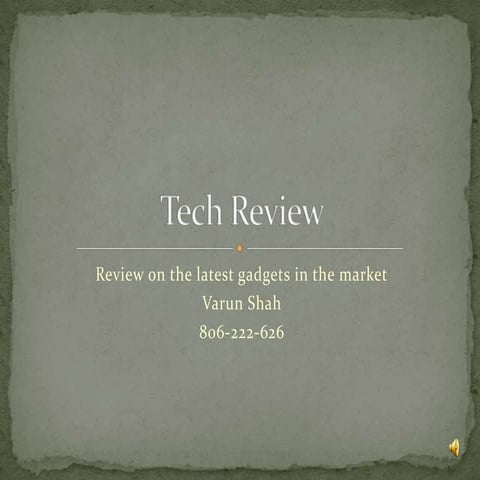 Tech review | PPT