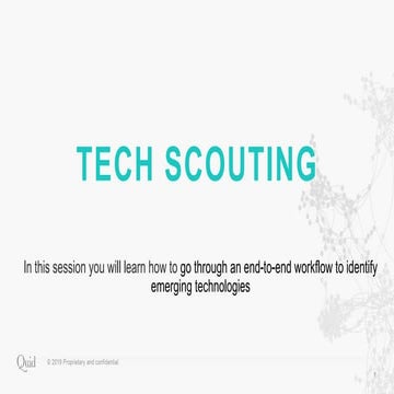 Tech Scouting (Companies) Workflow | PPT